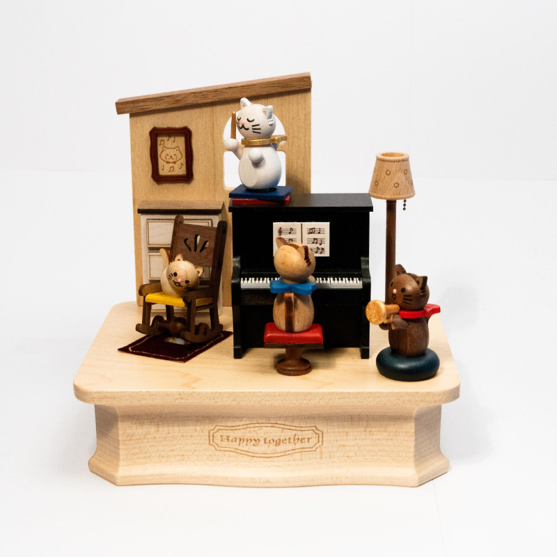 Cats Play Piano - Swaying Music Box - Wooderful life Boite à musique
