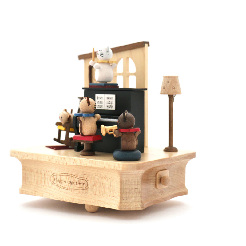 Cats Play Piano - Swaying Music Box - Wooderful life Boite à musique