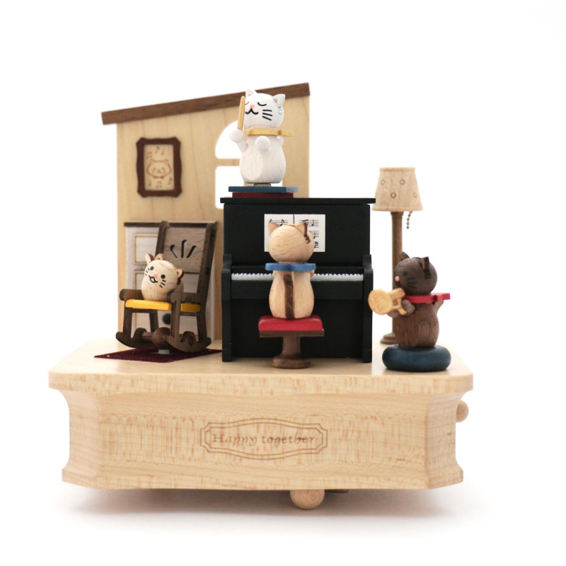 Cats Play Piano - Swaying Music Box - Wooderful life Boite à musique
