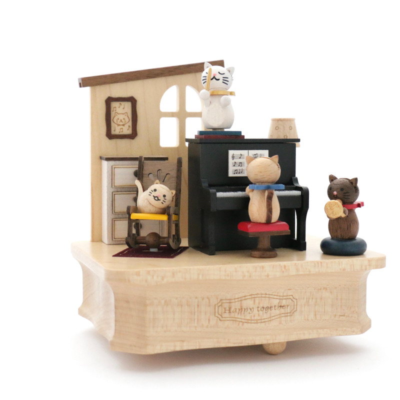 Cats Play Piano - Swaying Music Box - Wooderful life Boite à musique